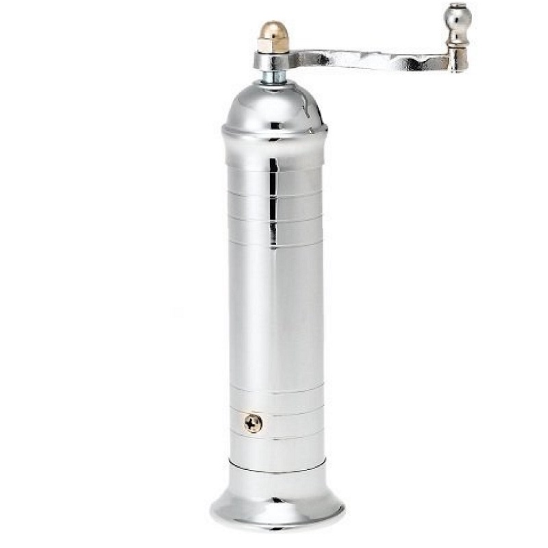 Chrome Plated Brass Pepper Mill ALEXANDER #204 9″ - Brasspeppermill